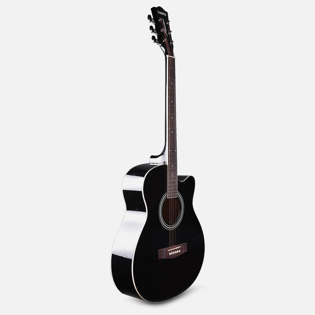 Frontier 40 inch Black Acoustic Guitar with Combo | Kadence