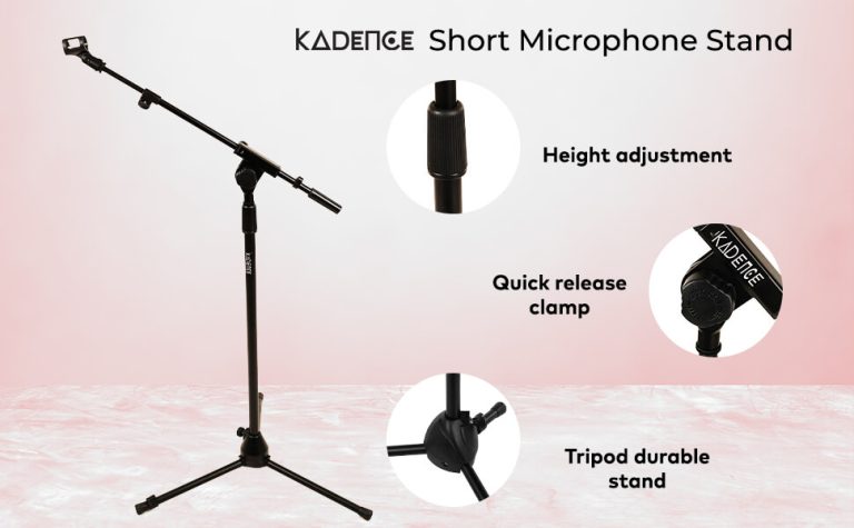 Short Microphone Stand with Boom arm | Kadence